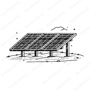 Solar Panel Svg Bundle - Renewable Energy Svg - Solar Panel Silhouette ...