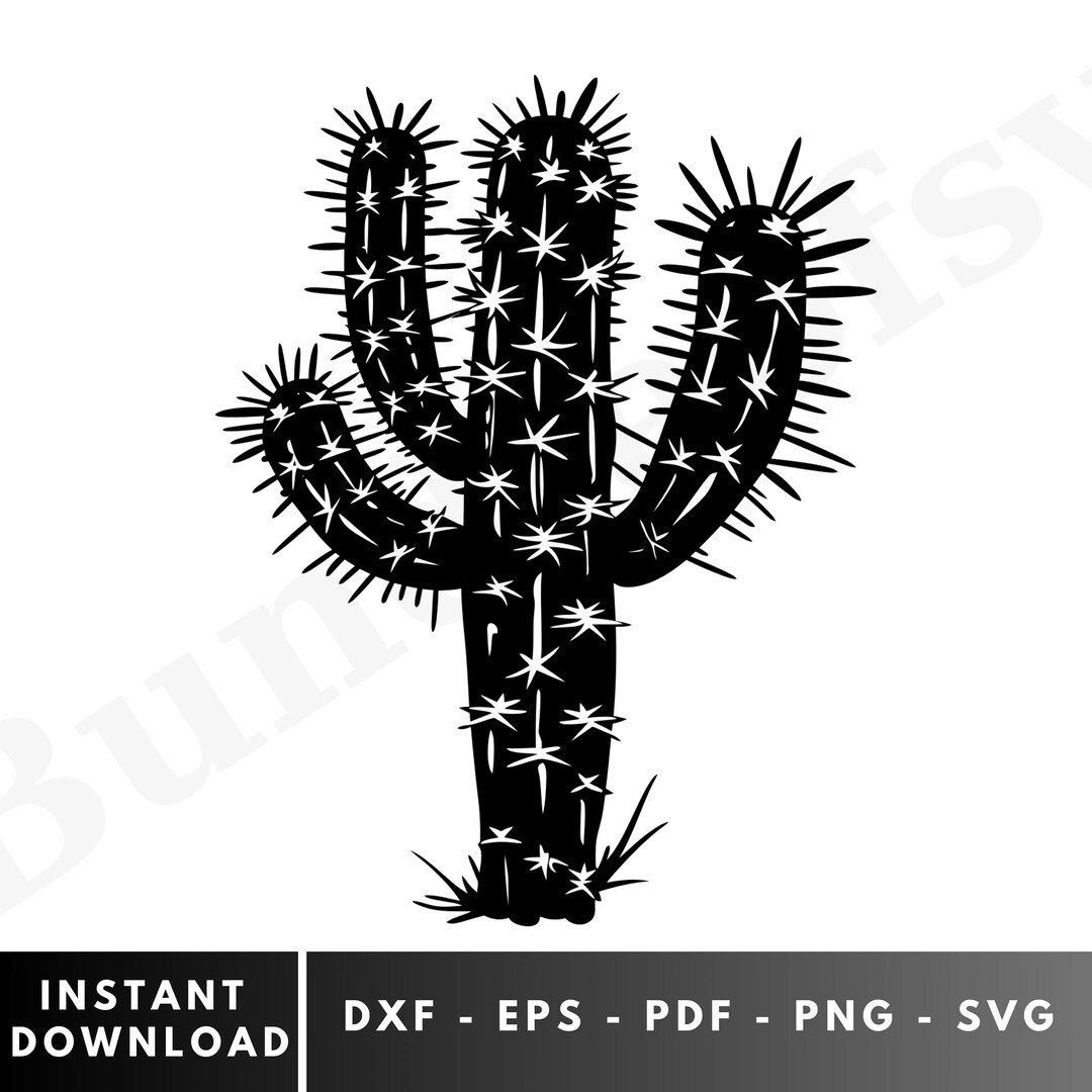 Cactus SVG, Cactus Silhouette, Cactus Cricut, Cactus Outline Svg ...
