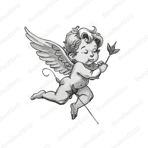 Cupid SVG Bundle, Cupid Svg, Valentine Svg, Angel Svg, Love SVG ...