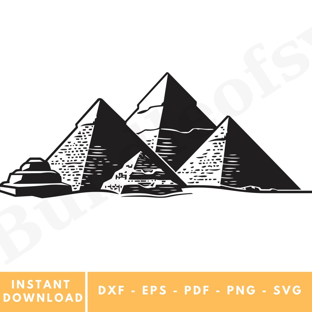 Pyramid SVG, Egyptian Pyramids Svg, Pyramid Silhouette, Egypt Svg ...