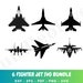 Fighter Jets SVG Bundle, Military Aircraft PNG Combat Aircraft Svg ...