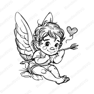 Cupid SVG Bundle, Cupid Svg, Valentine Svg, Angel Svg, Love SVG ...