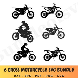 Motor Cross SVG Bundle, Motocross Silhouette, Motocross Rider Svg ...