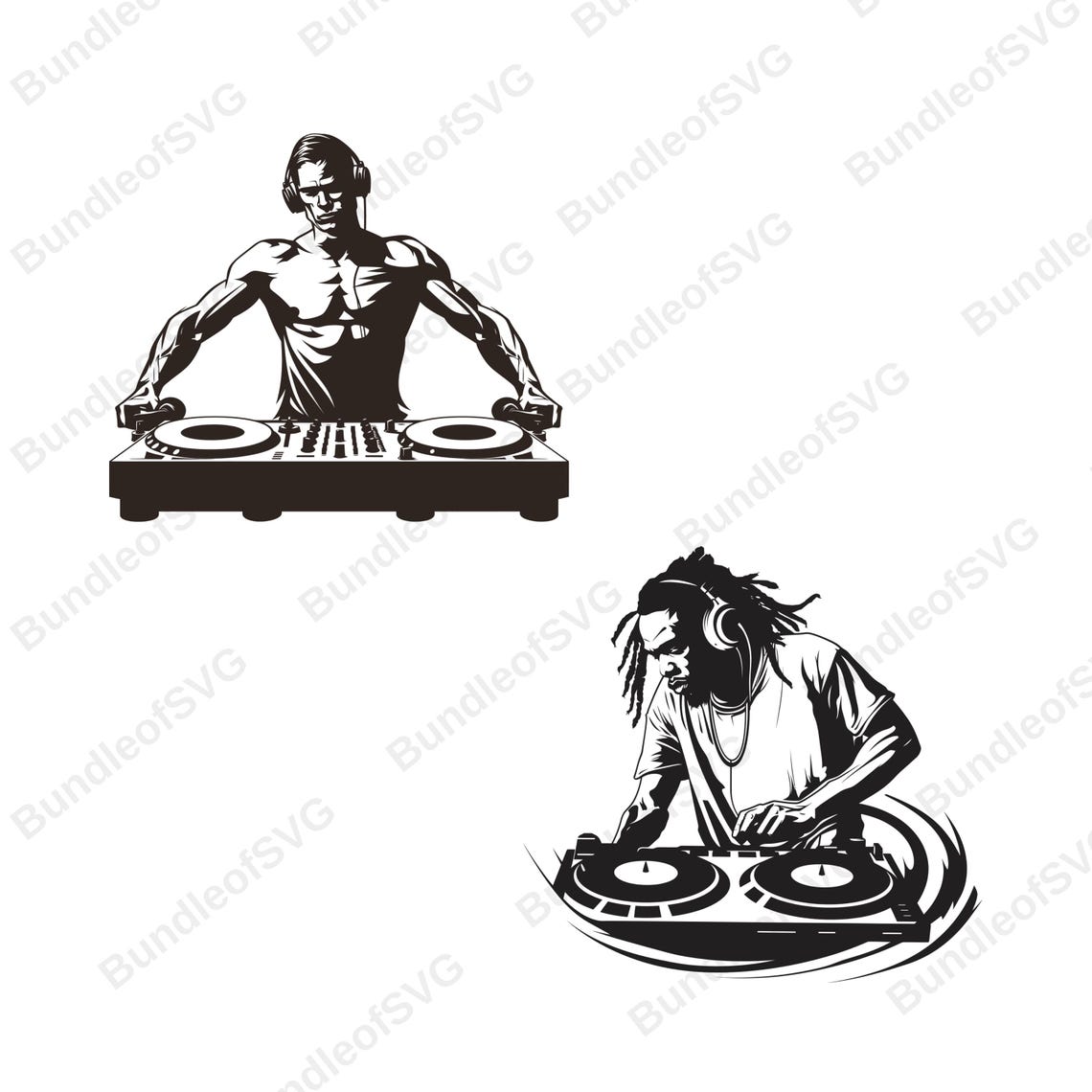 Ultimate DJ SVG Bundle - Music Lover Clipart Pack - Headphones Svg ...