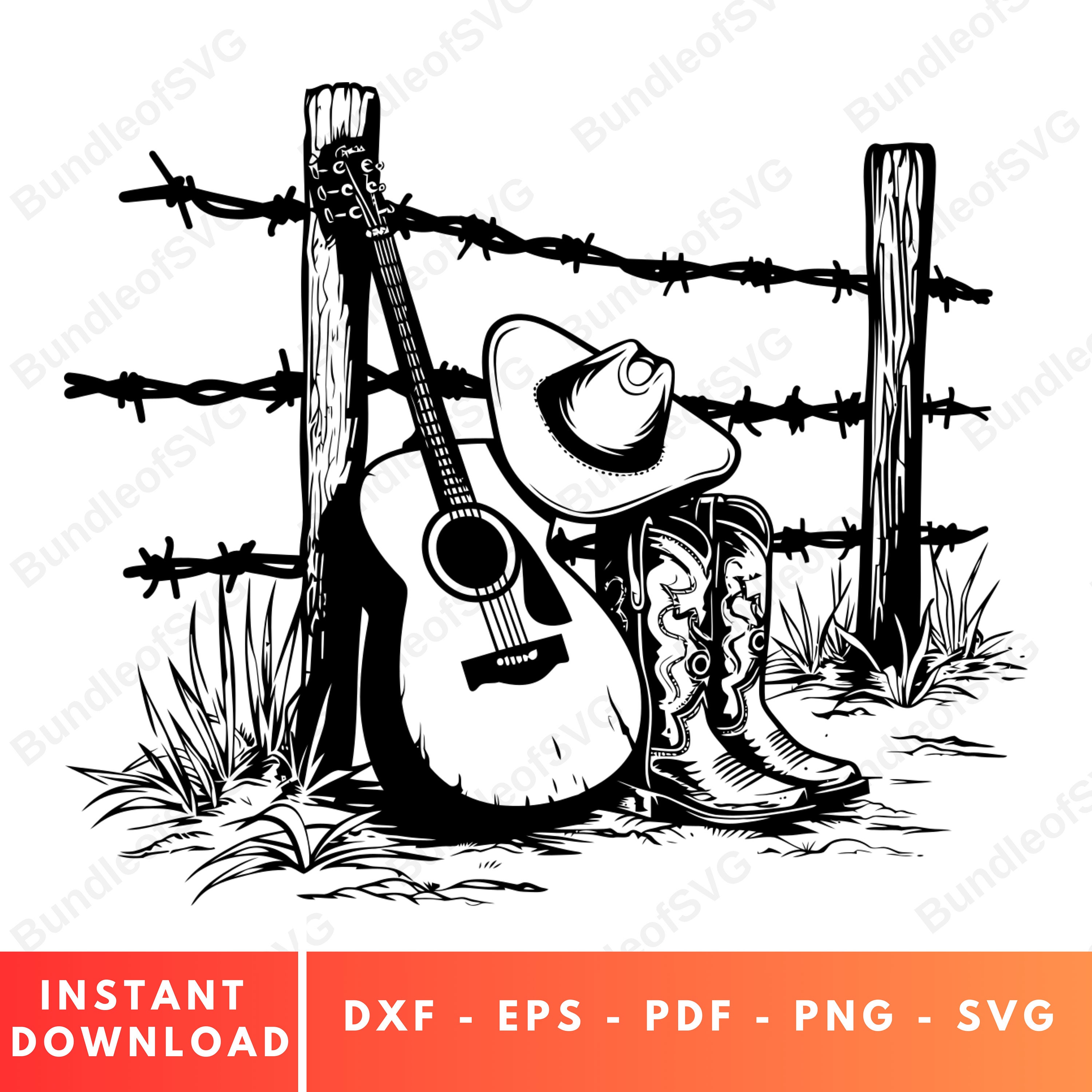 Clipart De Guitarra Country Guitar Country Stock Illustrations