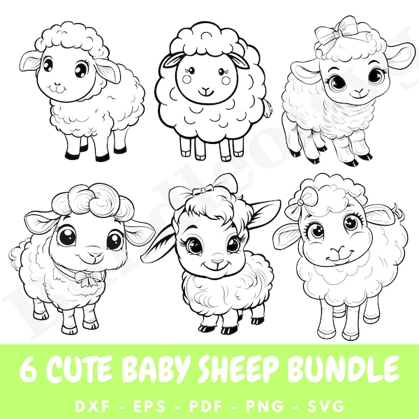 Baby Sheep Svg - Etsy