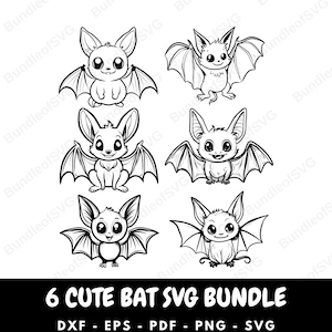 Bat Printable Coloring Svg Bundle - Bat Svg Bundle - Baby Bat Svg ...