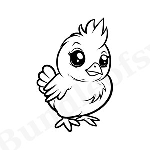 Baby Chicken Svg Bundle, Cute Chick Svg Bundle, Cute Baby Chicken ...