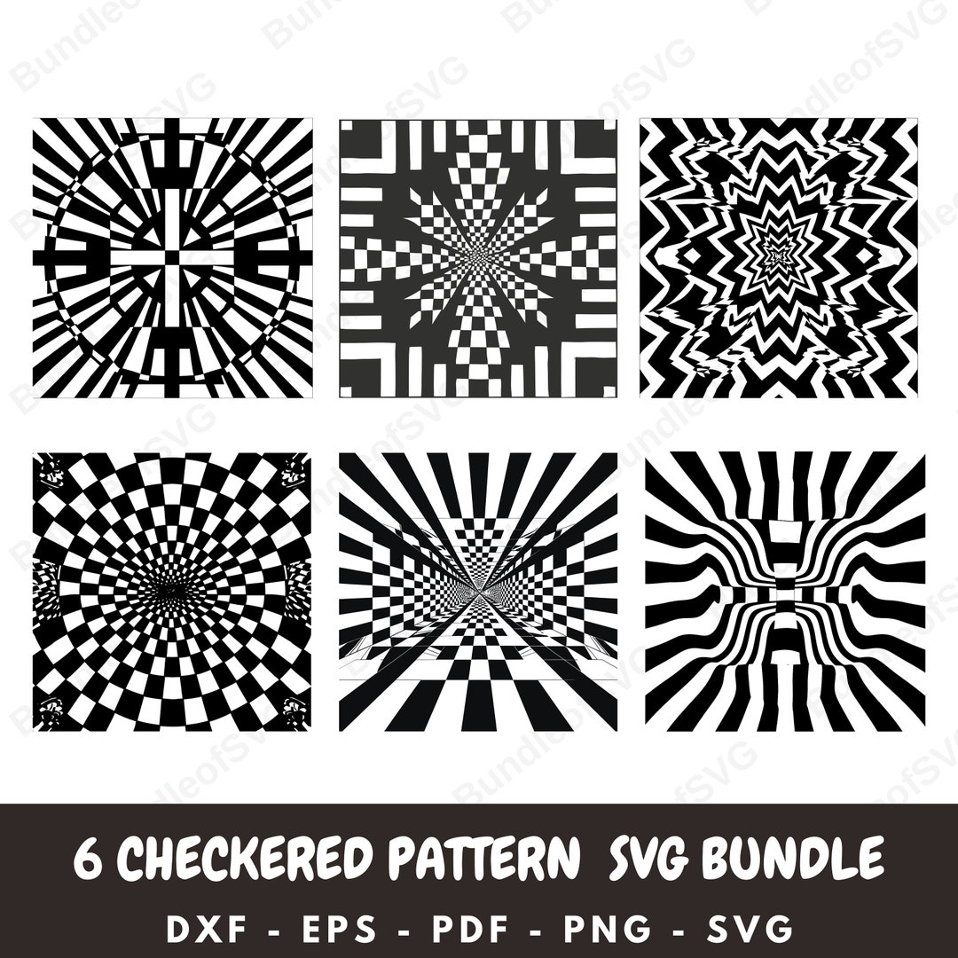 Checkerboard Svg - Illusion Checkered Svg - Checkered Svg - Checkered ...