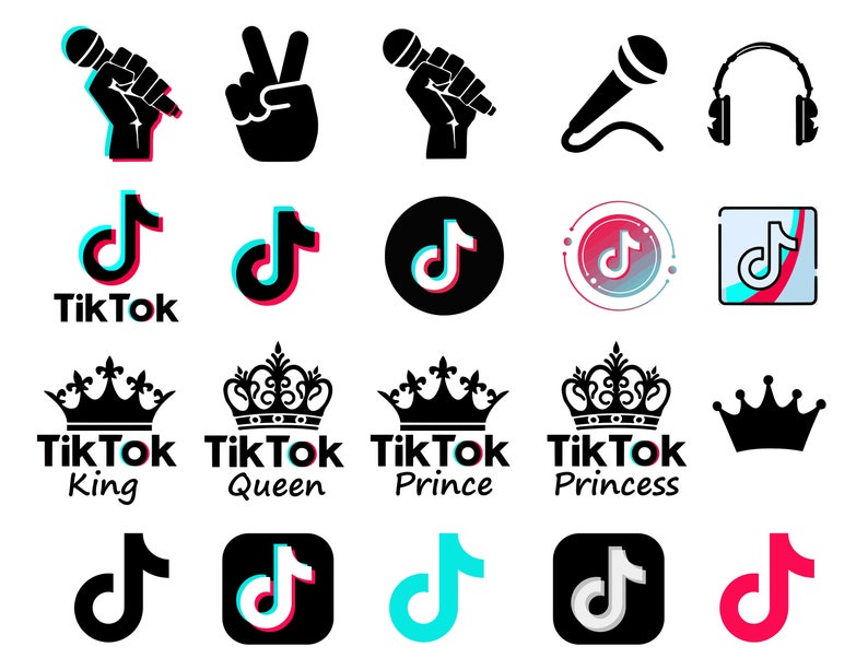 Notas musicales svg Tick Tok svg Tiktok svg - Etsy España