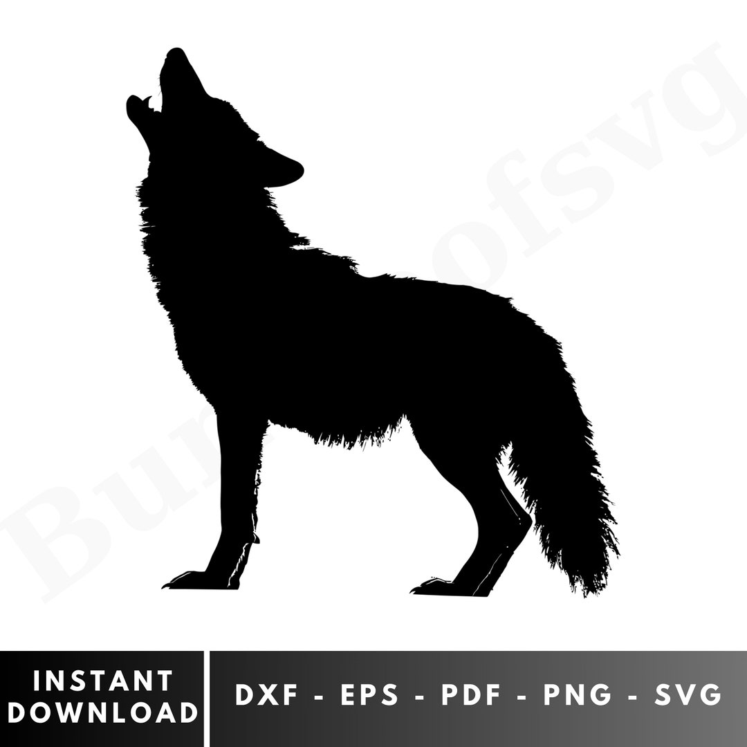 Wolf Howling SVG, Howling Wolf Svg Png Instant Digital Download, Wolf ...