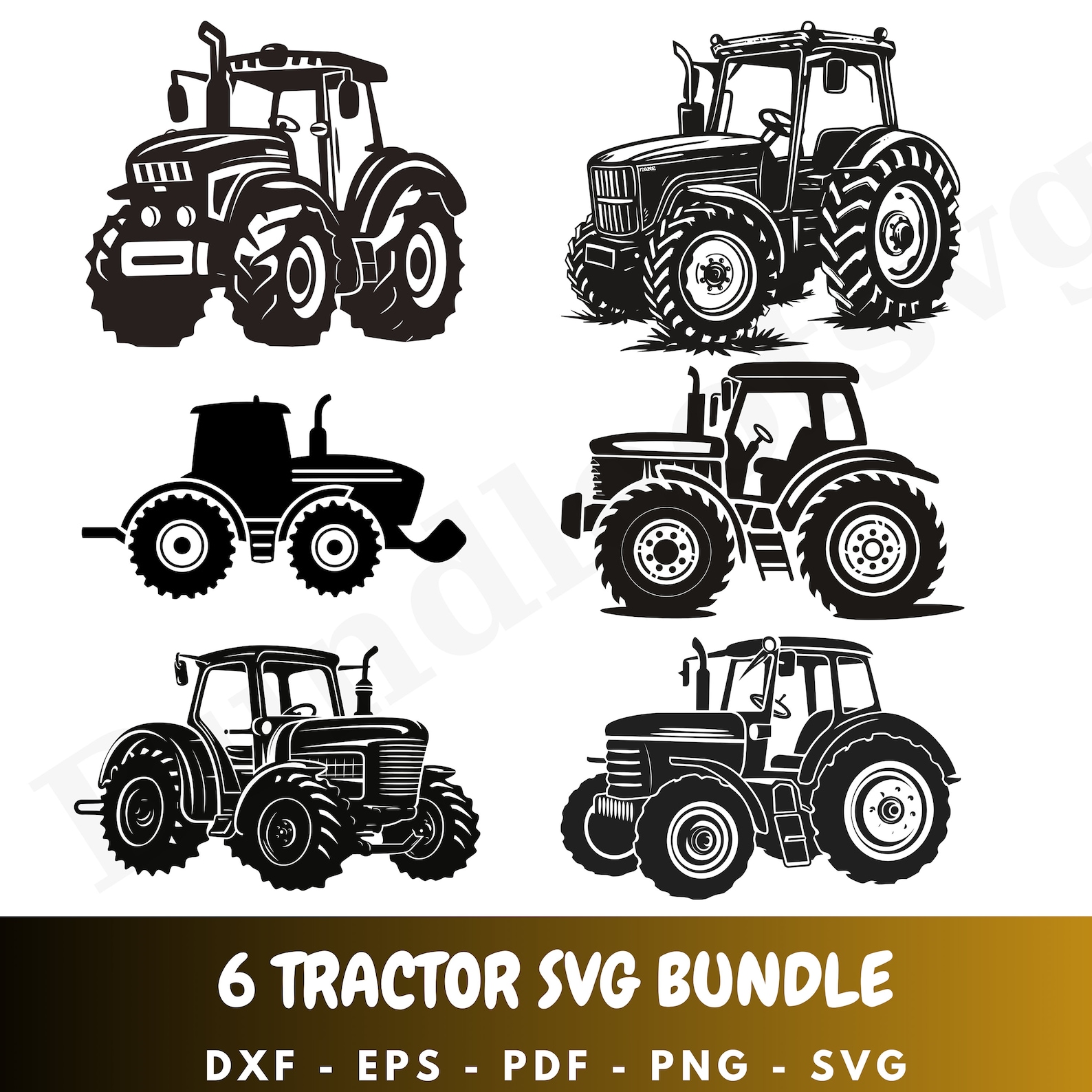 Tractor SVG Bundle, Tractor Silhouette, Farm Tractor Svg, Farm Life Svg ...