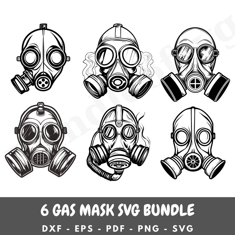 Gas Mask Svg - Etsy