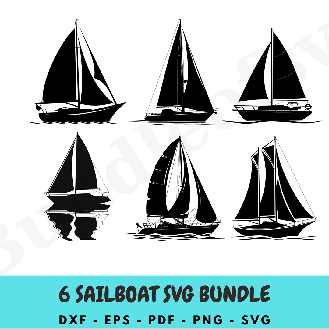 Sailboat Svg, Sailing Boat Svg, Sailing SVG, Sailboat Vector, Sailboat ...