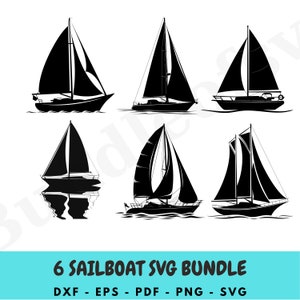 Sailboat Svg, Sailing Boat Svg, Sailing SVG, Sailboat Vector, Sailboat ...