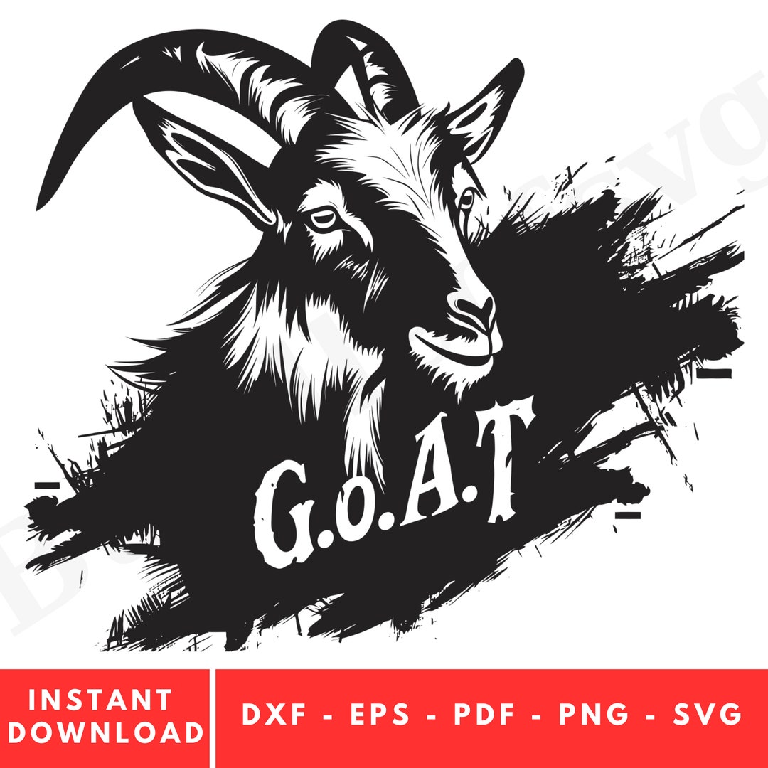 Goat SVG, Goat Clipart, G.O.A.T. Svg, Goat Head Png, Goat Cut File ...