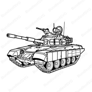 Tank SVG Bundle, Military Tank Svg, Modern Tank Svg, Battle Tank ...