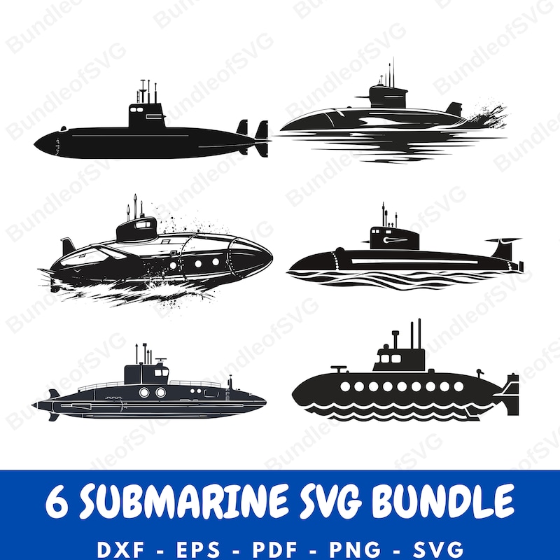 Submarine Svg - Etsy