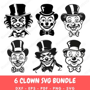 Cheerful Circus Clown SVG Bundle Fun Designs for Cricut & Silhouette ...