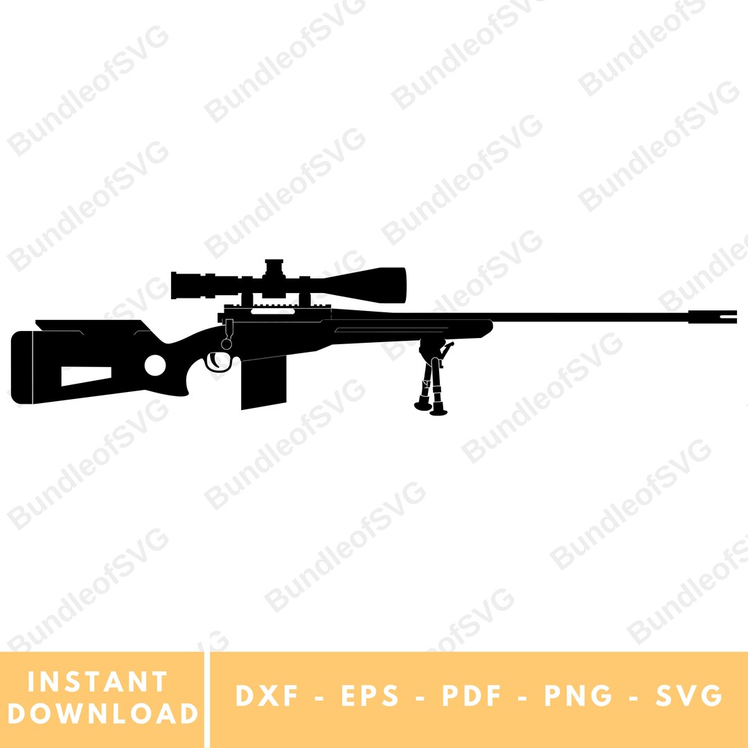 Get on Target With Our Sniper Rifle SVG for Cricut and Silhouette - Gun ...