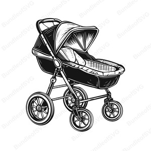 Baby Stroller SVG Bundle - Pram Svg Bundle - Baby Carrige Svg - Baby ...