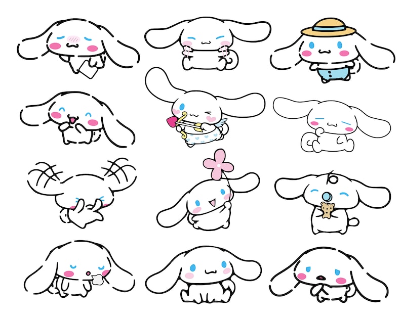 Kawaii Kitty Svg Cat Svg S Nrio Cinnamon Stickers Sticker Etsy