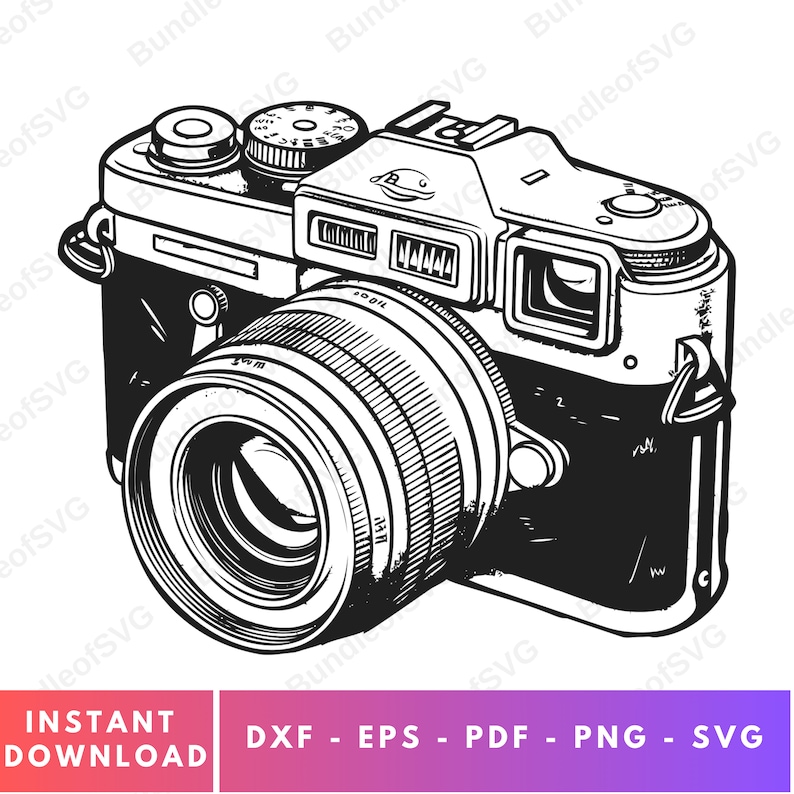Camera SVG, Camera Clipart, Photographer SVG, Photography SVG, Vintage ...