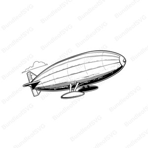 Zeppelin Svg Bundle Zeppelin Svg Zeppelin Balloon Svg Zeppelin Vector ...