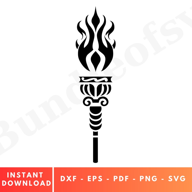 Torch SVG, Hand Torch SVG, Torch Clipart, Torch Files for Cricut, Torch ...