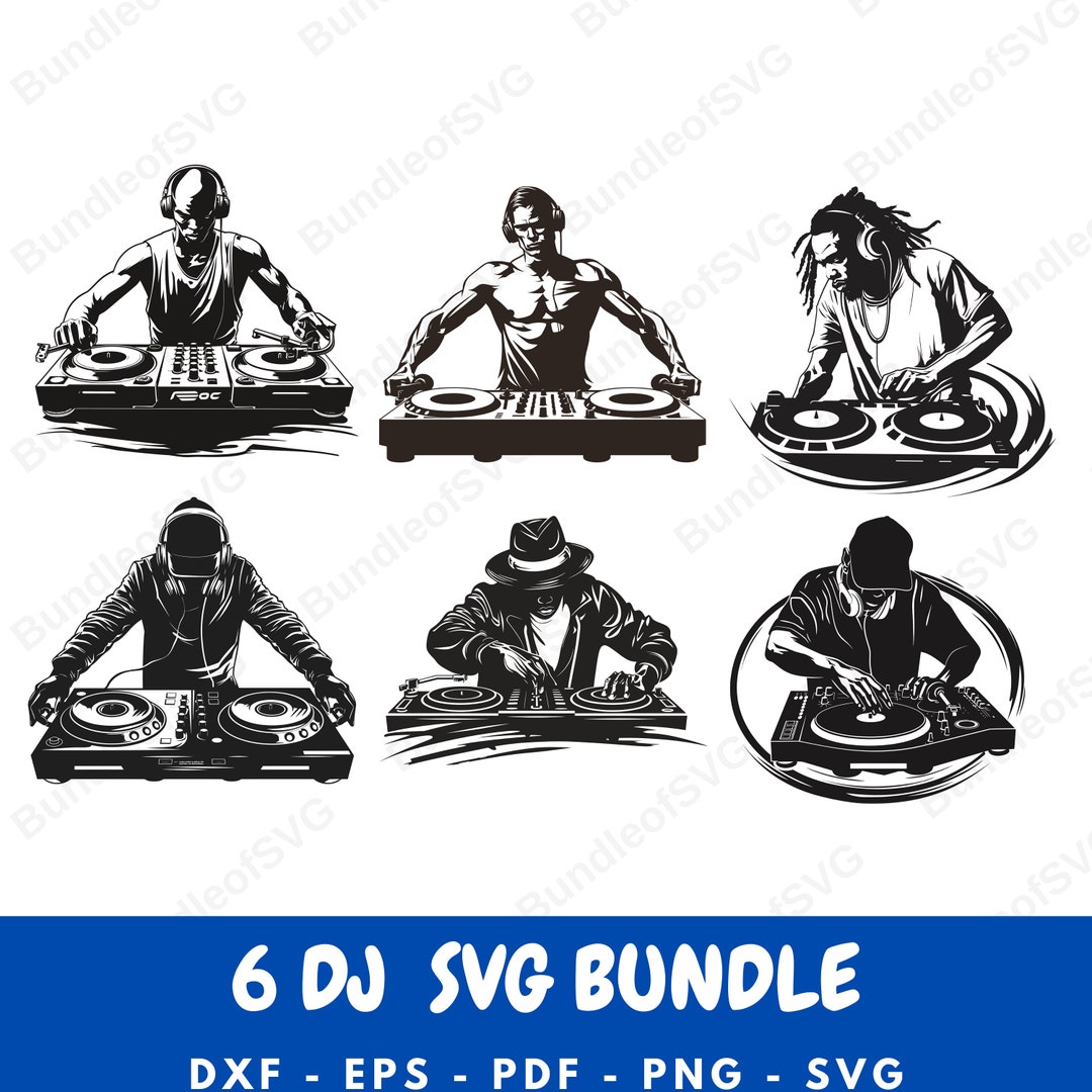 Ultimate DJ SVG Bundle - Music Lover Clipart Pack - Headphones Svg ...