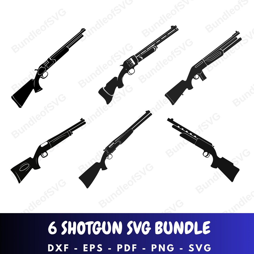 Shotgun SVG Bundle, Shotgun Svg, Shotgun Clipart, Shotgun Silhouette ...