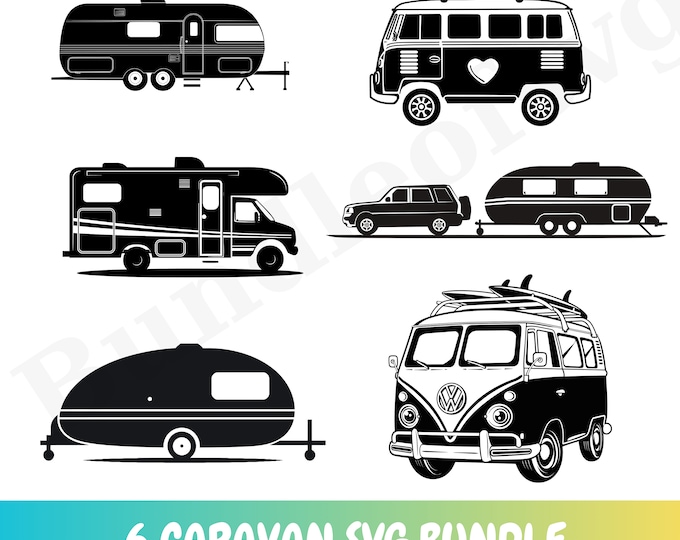 Retro Caravan Camper Model With Internal Furnishings and Gift Box Asst ...