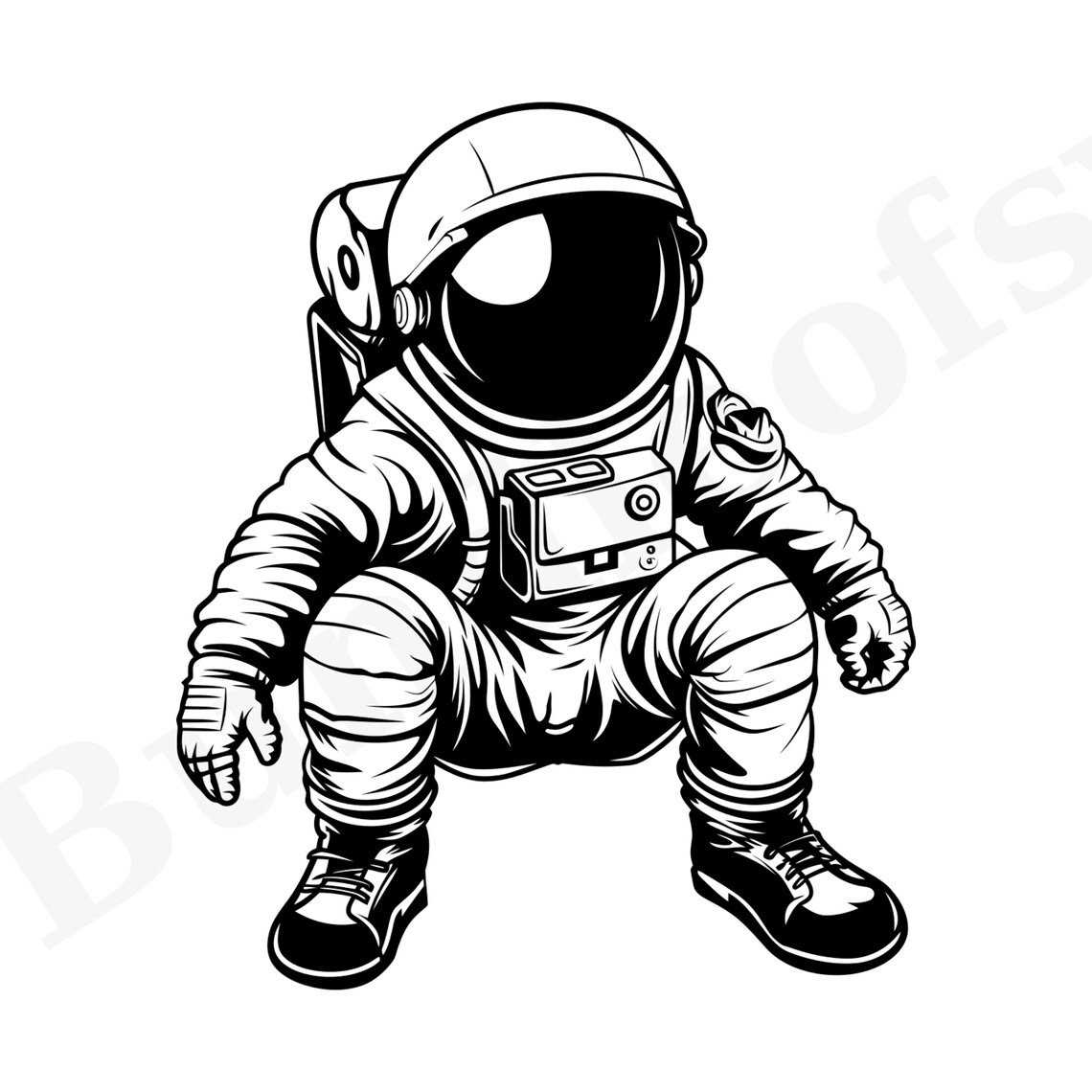 Astronaut SVG Bundle - Space Explorer Cut Files - Astronaut Silhouette ...
