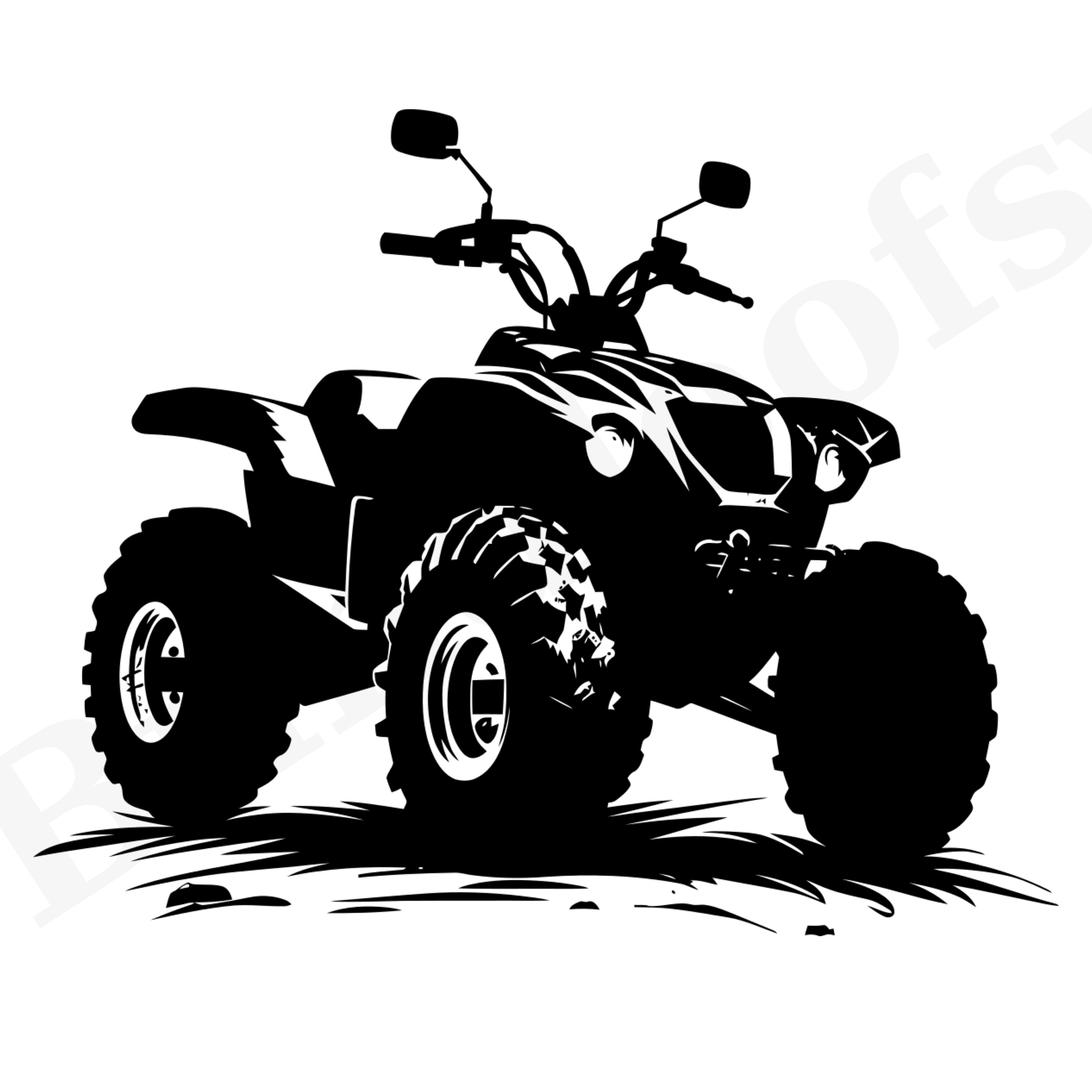 Atv Quad Bike Svg Bundle, 4 Wheeler Svg Bundle, Quad Silhouette, ATV ...