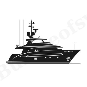 Super Yacht Svg Bundle, Speed Boat SVG, Yacht Svg, Luxury Yacht Svg ...