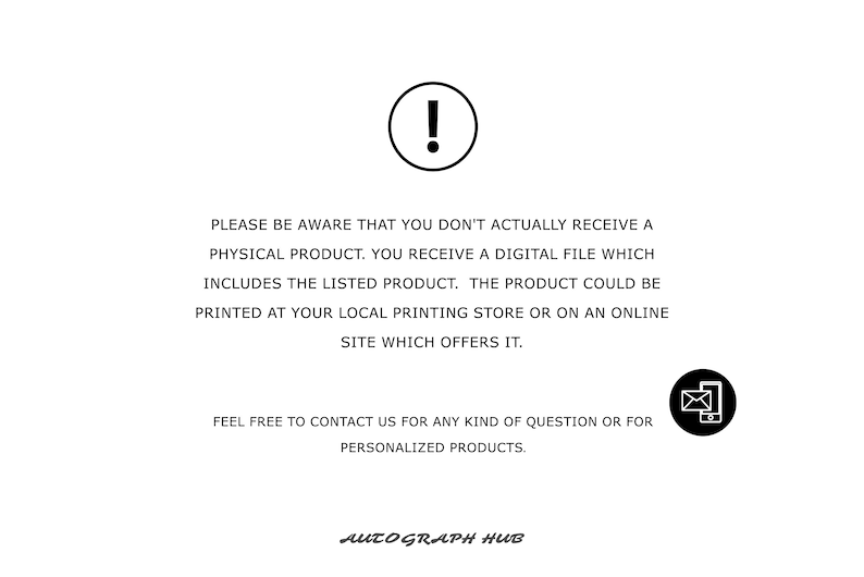 Kendall Jenner Autograph Printable - Digital File for Unique and ...