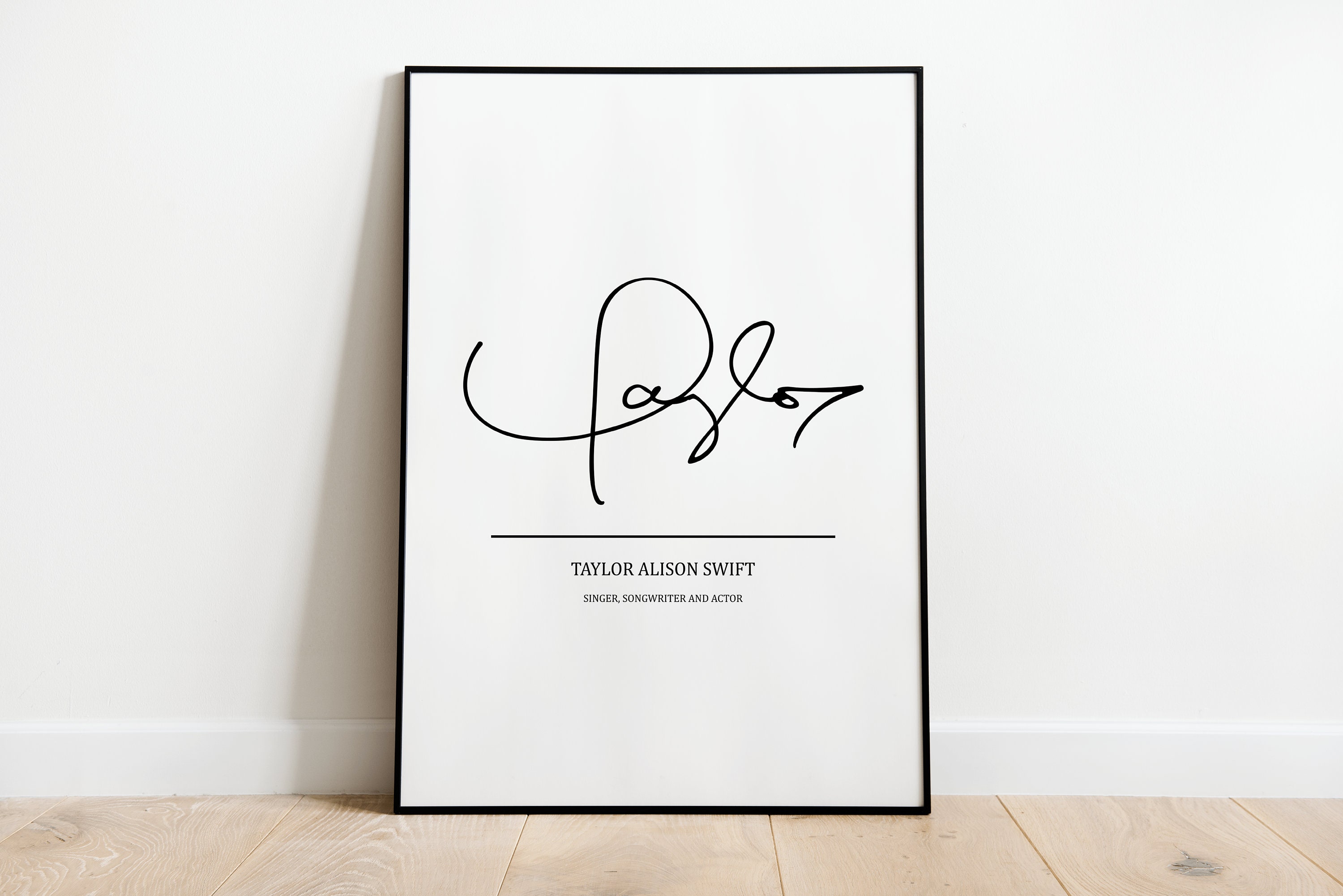 Taylor Swift Autograph Printable Digital File for Unique and Vintage ...