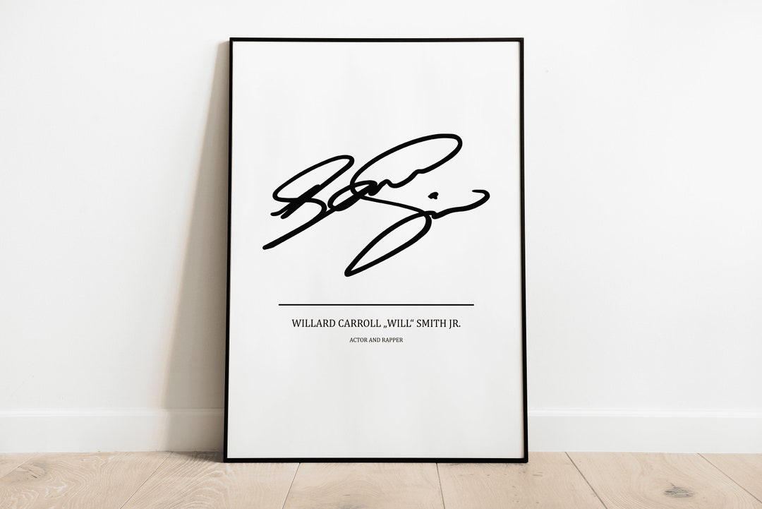 Will Smith Autograph Printable - Digital File for Unique and Vintage ...