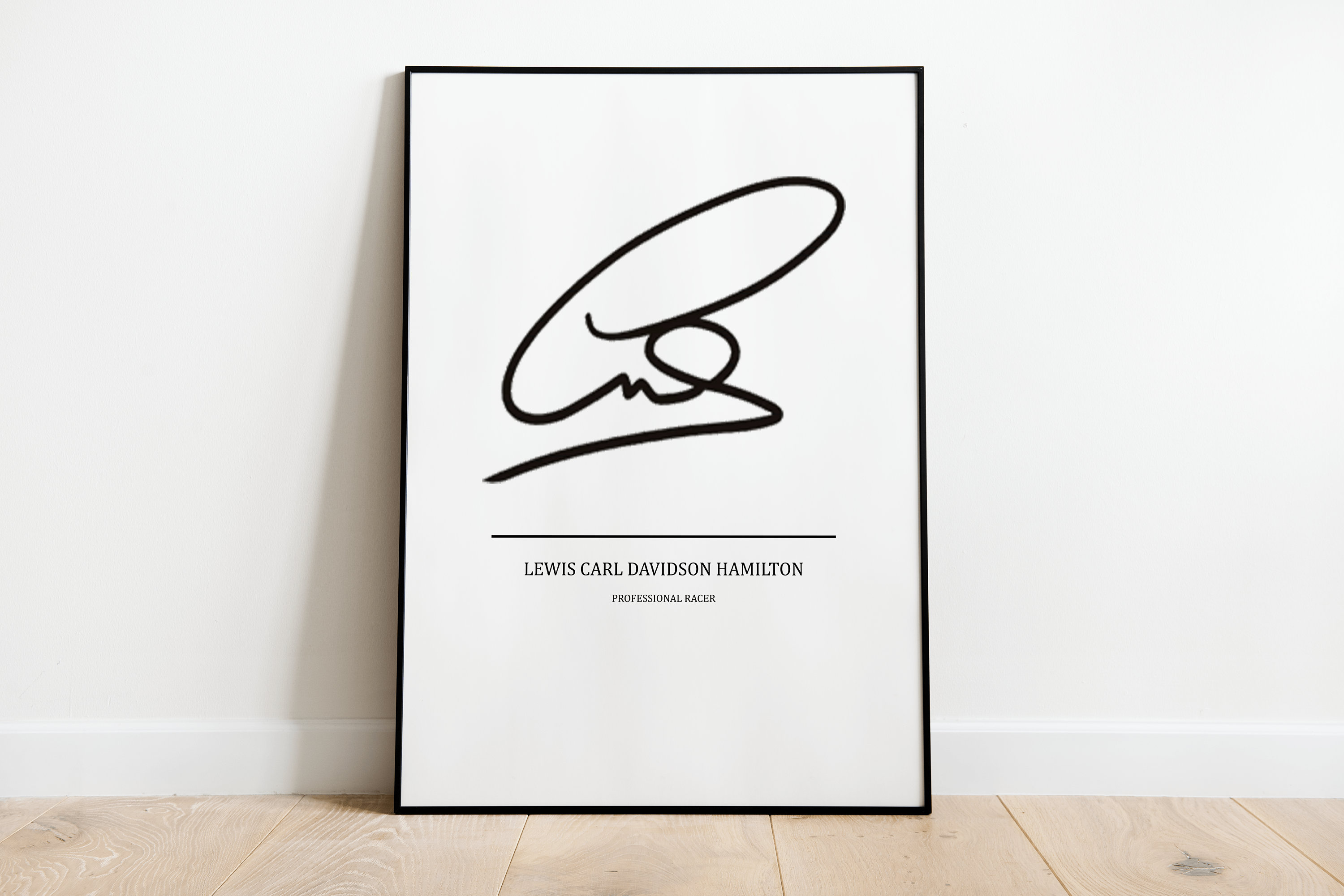 Lewis Hamilton Autograph Printable - Digital File for Unique and ...