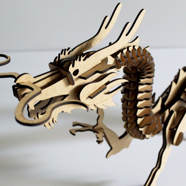 3d Laser Cut Dragon - Etsy