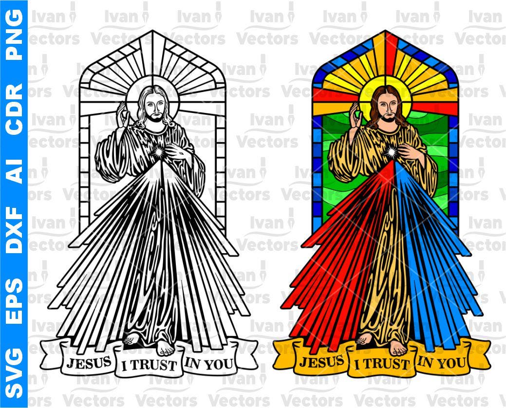 The Divine Mercy - La Divina Misericordia - Vector File for Laser ...