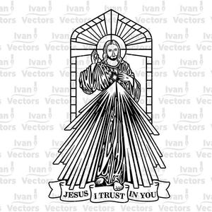 The Divine Mercy - La Divina Misericordia - Vector File for Laser ...