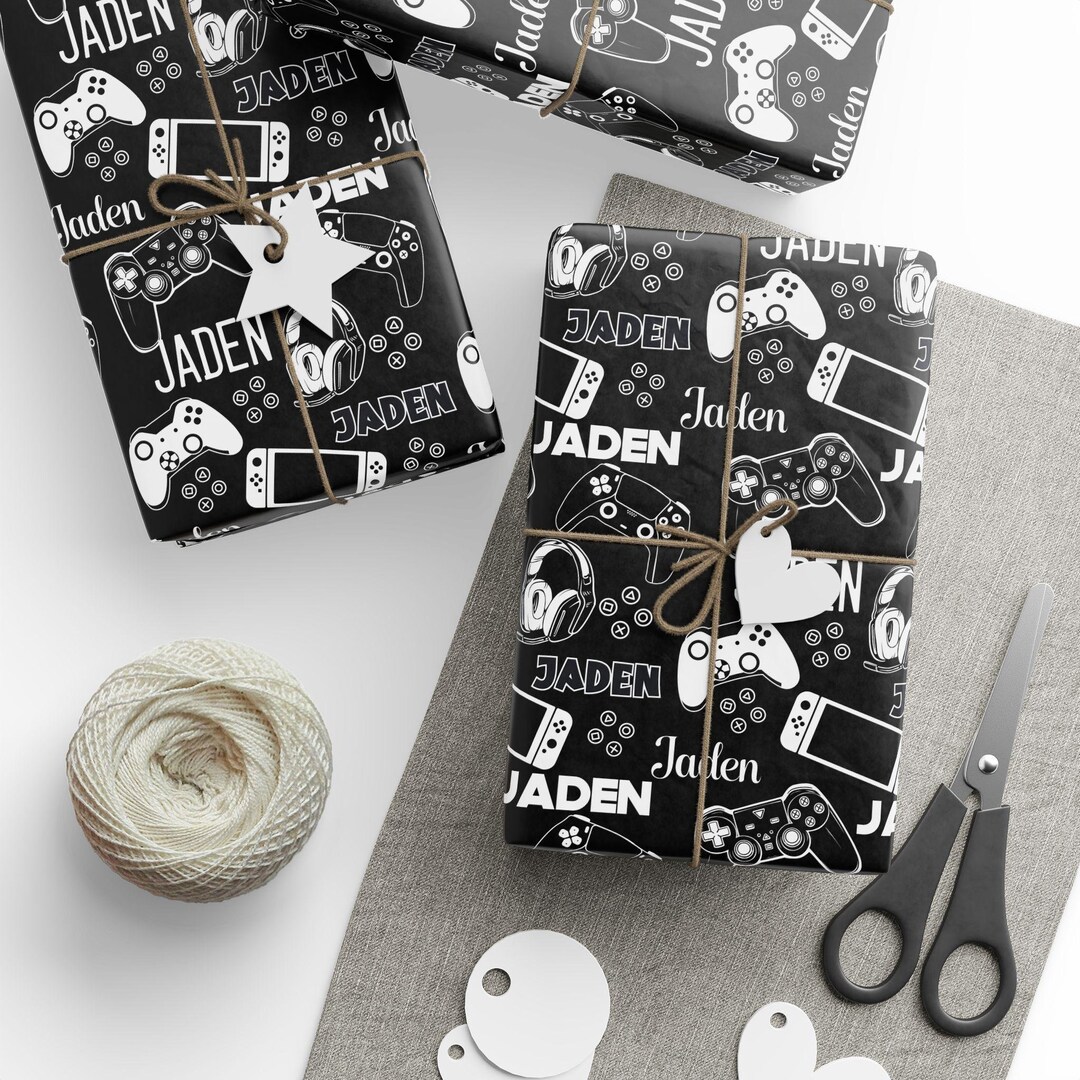 Custom Controller Wrapping Paper, Custom Christmas Gift Wrap ...