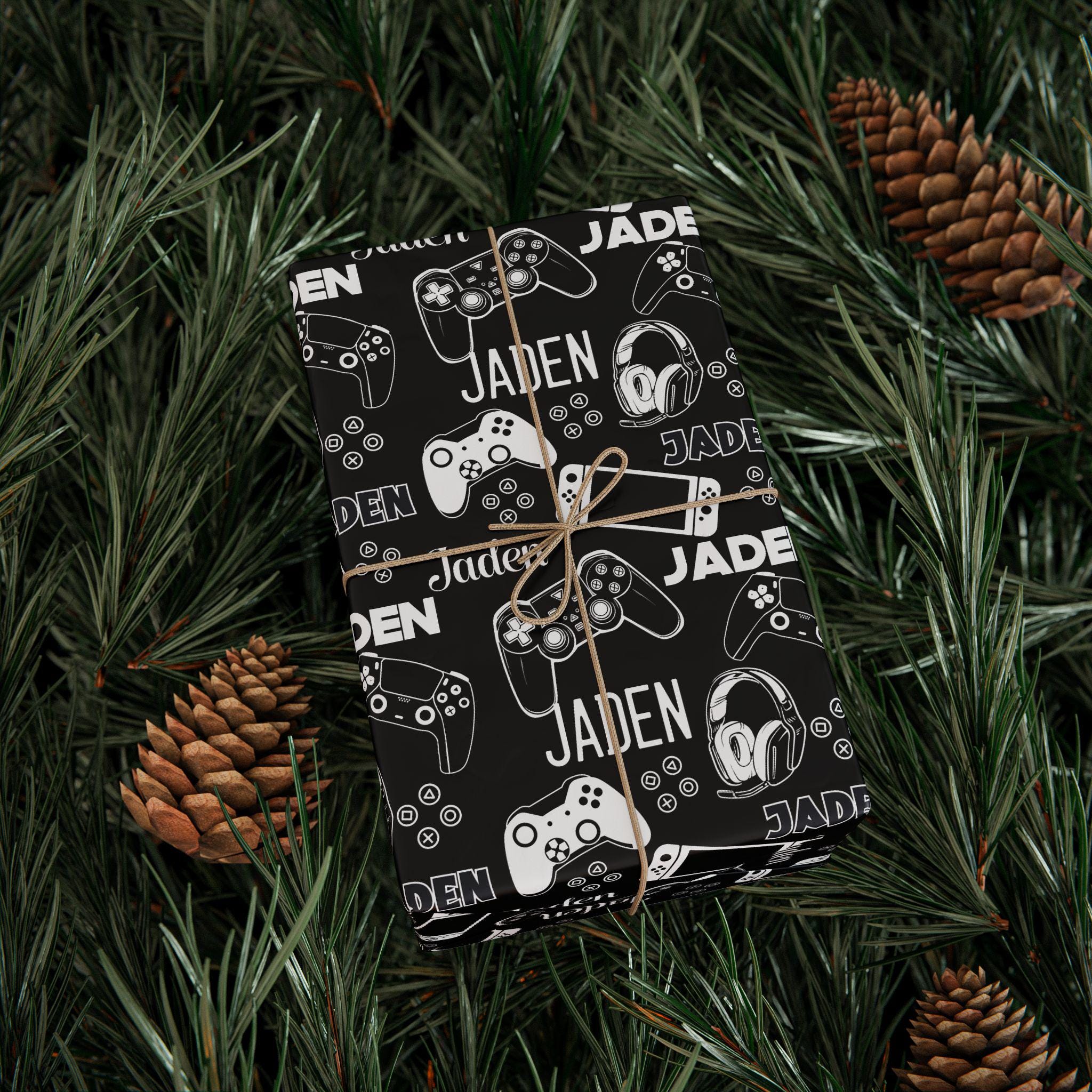 Custom Controller Wrapping Paper, Custom Christmas Gift Wrap ...