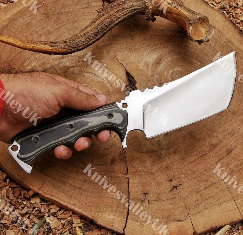 Custom Handmade Bush Craft Knife ,cleaver, Full Tang ,high Polish ...