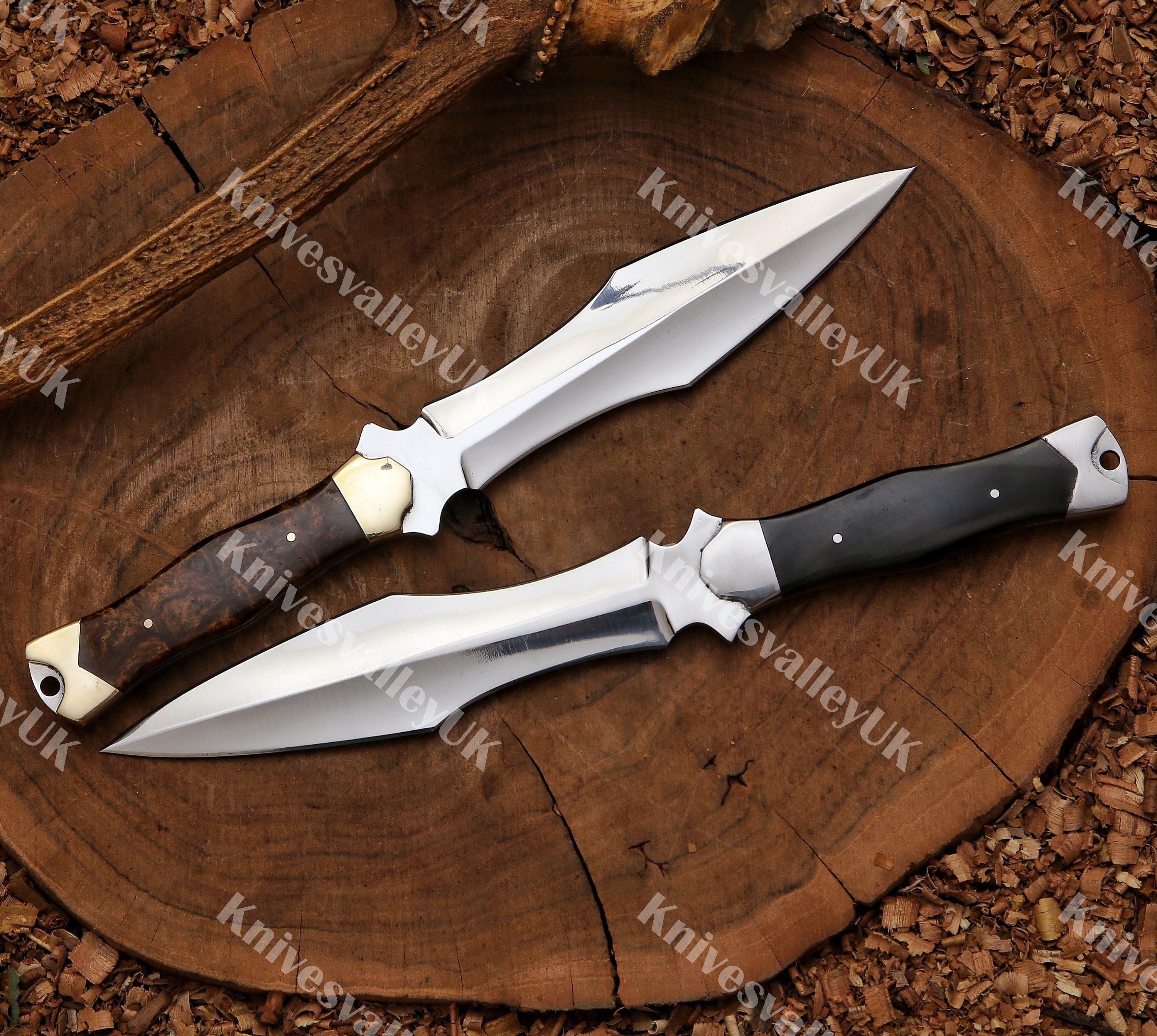 Custom Handmade Double Side Edge Mirror Polished Knife , Kaiju Knife ...