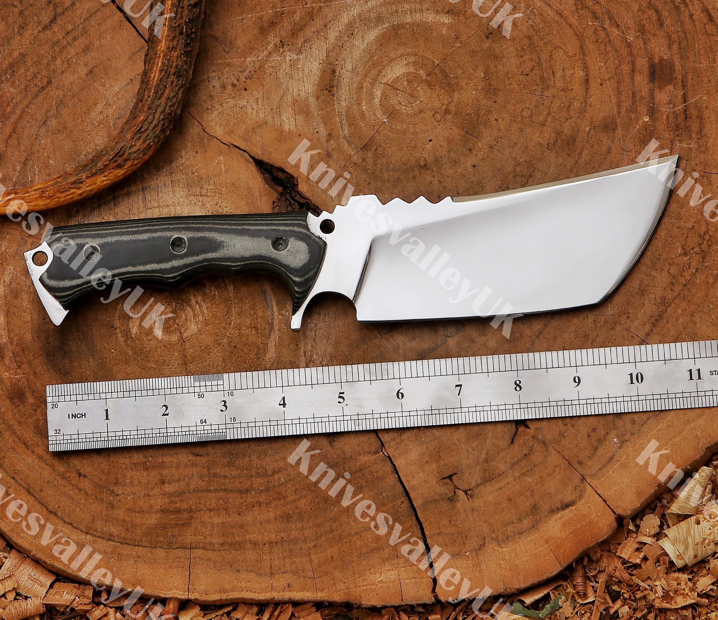 Custom Handmade Bush Craft Knife ,cleaver, Full Tang ,high Polish ...