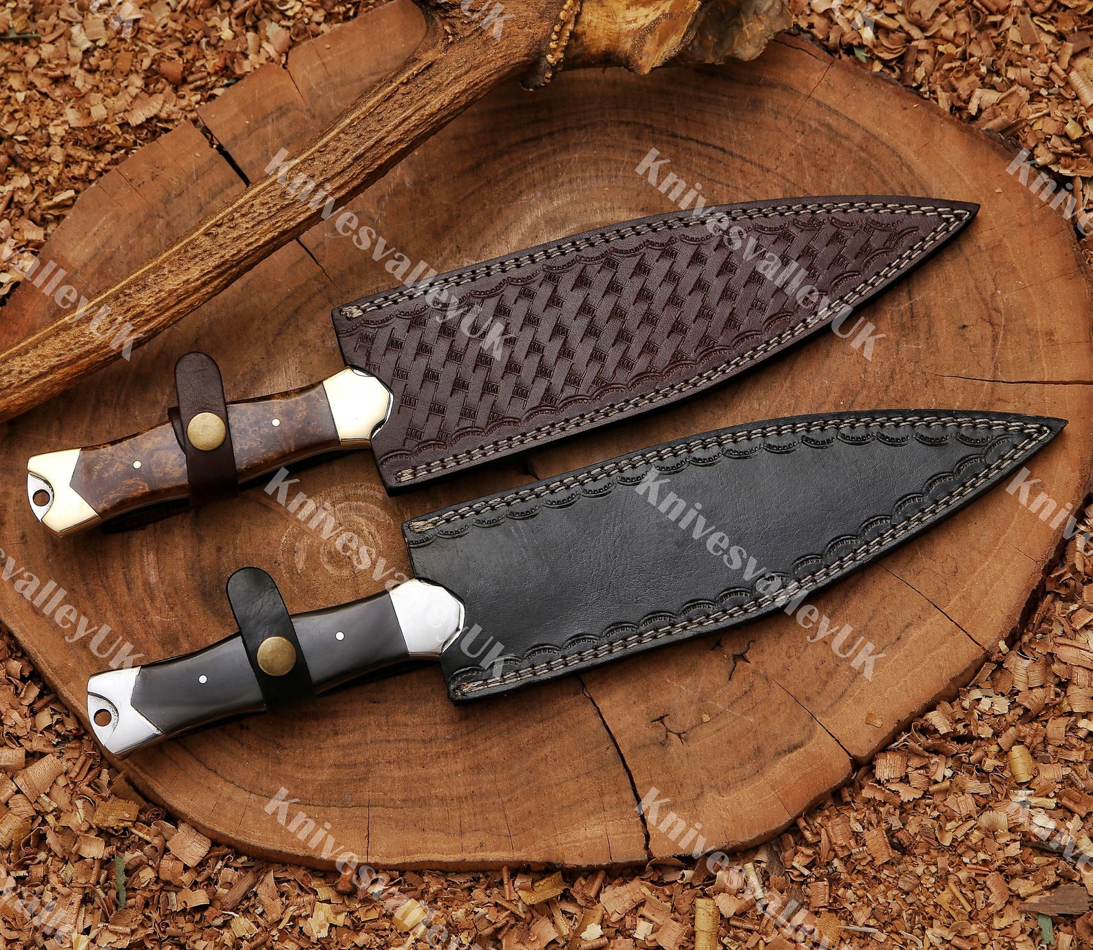 Custom Handmade Double Side Edge Mirror Polished Knife , Kaiju Knife ...