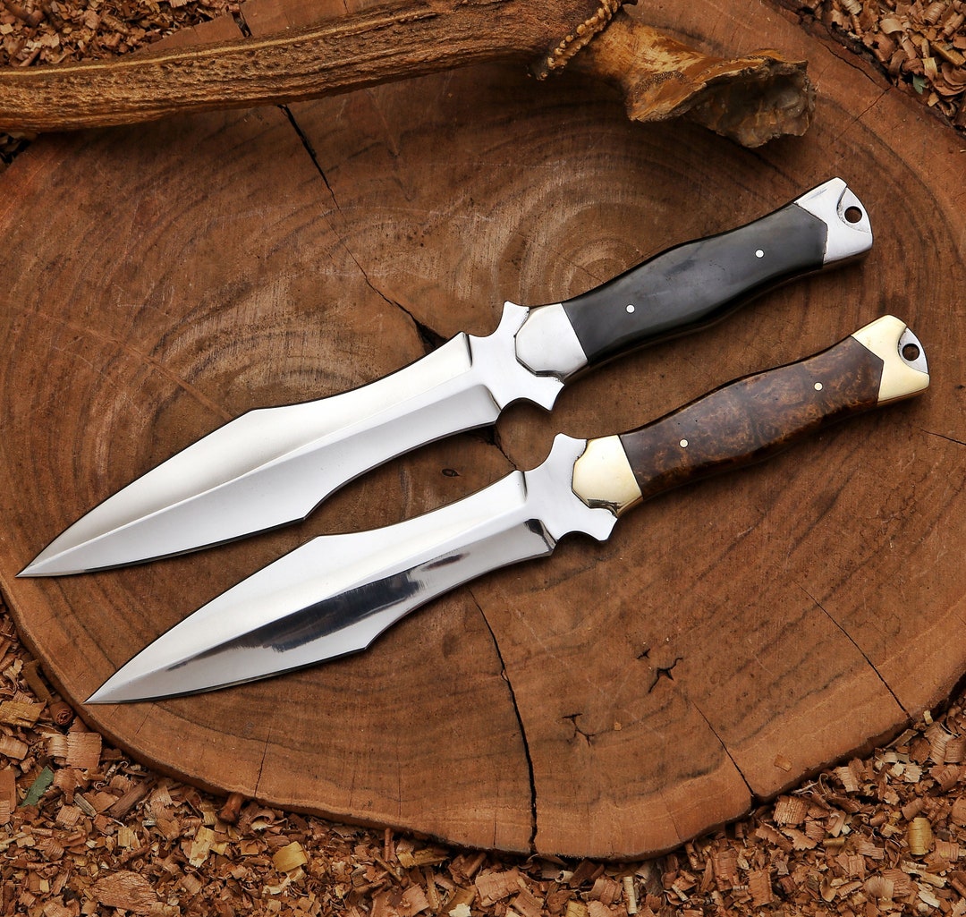 Custom Handmade Double Side Edge Mirror Polished Knife , Kaiju Knife ...