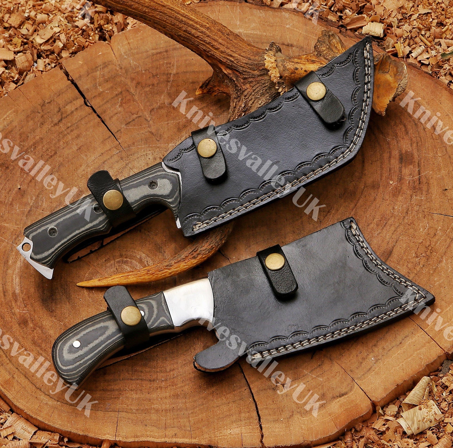 Custom Handmade Bush Craft Knife ,cleaver, Full Tang ,high Polish ...